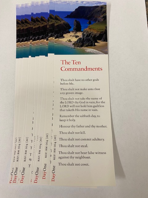 Bookmark - The Ten Commandments (pack of 10), Bookmarks: Book | ICM Books