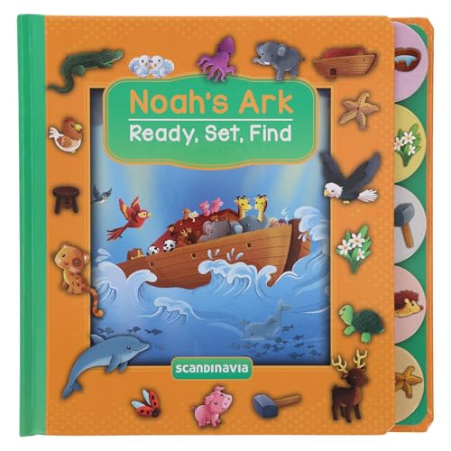 Ready, Set, Find! Noah's Ark - Board book with Tabs, Vanessa Caroll ...